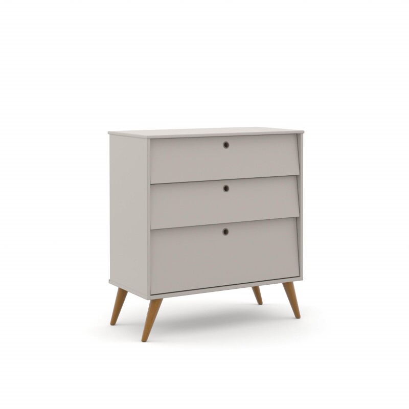 Guarda Roupa 4 Portas e Cômoda Gaveteiro Retro Gold Freijó Branco Eco ...